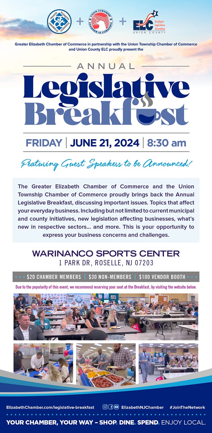 Legislative Breakfast - Greater Elizabeth Chamber of Commerce